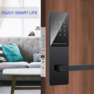 China black FCC CE ROHS BLE Wifi Keypad Door Lock For Home Apartment for sale