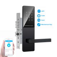 China Black Color Touch Keypad Apartment Smart Door Lock for Front Door for sale