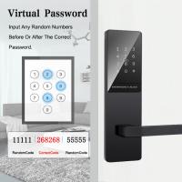 China Black Color Touch Keypad Apartment Smart Door Lock for Front Door for sale