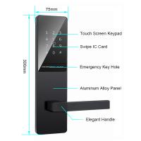 China Black color TTlock Bluetooth app controlled door locks for apartment home office for sale