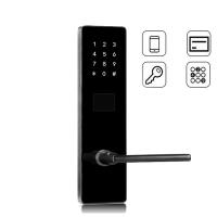 China Security Code Door Handle Digital App Controlled Smart Password Door Lock For Home for sale