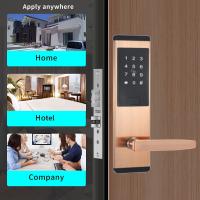 China Black Color Stainless Steel Smart Keypad Door Lock with TTlock Smart App for sale