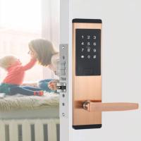 China PIN Code Card Intelligent Door Lock APP Controlled Smart For Hotel Apartment for sale