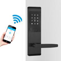 China PIN Code Card Intelligent Door Lock APP Controlled Smart For Hotel Apartment for sale