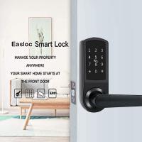 China Reversible Keyless Entry Door Lock Anti Peep Keyless Door Lock Bluetooth for sale