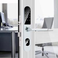 China Slim Type Aluminum Alloy TTlock Electronic Smart Door Locks for Apartment Home Office for sale