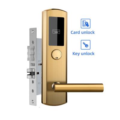 China 304 Stainless Steel Hotel Electronic Locks System With Mechanical Key for sale