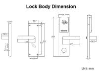 China Stainless Steel CE FCC Card Hotel Keyless Digital Door Lock with Eneregy Saving Switch for sale