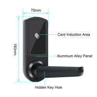 China Smart Deadbolt RFID Key Card Door Locks Security Mortise Door Lock for Home Hotel Apartment for sale