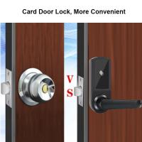 China Black Color Aluminum Alloy Hotel Smart Card Door Locks with Free PC Software for sale