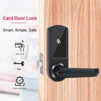 China Black Color Aluminum Alloy Hotel Smart Card Door Locks with Free PC Software for sale