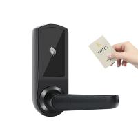 China 0.1s Key Card Door Locks ANSI Cerradura Electrica Knob With Management Software for sale
