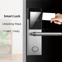 China Smart 4.8V Electronic Key Card Door Locks 76mm 4 AA Alkline Battery for sale