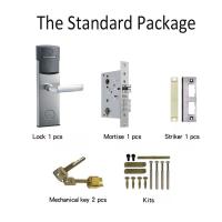 China ANSI Standard Mortise Key Card Hotel Smart Door Locks with Free PC Software for sale