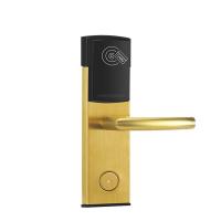 China Electronic Steel Intelligent Hotel Door Lock Keyless Card Smart Handle Lock for sale
