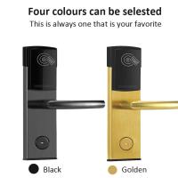China SUS304 Electronic Hotel Keyless Locks RFID Card FCC For Woden Door for sale
