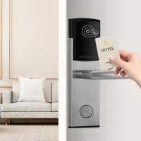 China 77mm Swipe Card Door Lock Access ODM Security Electronic Smart Lock for sale