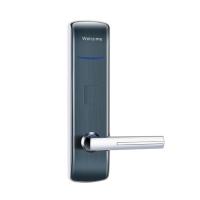 China 40-45mm Hotel Room Key Card Door Lock 13.56MHz Motel System With Handle for sale