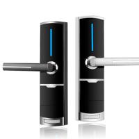 China Black Color Zinc Alloy Hotel Smart Key Card Door Locks with Free PC Software for sale