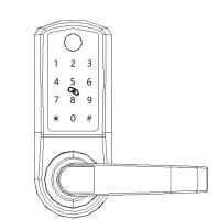 China FCC Wifi Code Door Lock 70mm Fingerprint Keypad Door Lock for sale