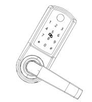China Home 30mm Electronic Keyless Door Locks 4xAA Electronic Security Door Locks for sale
