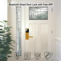 China Aluminum Alloy TTlock Password Electronic Smart Door Locks for Apartment Home Office for sale