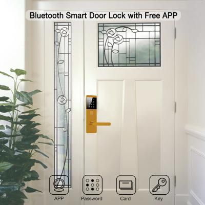 China Aluminum Alloy TTlock Password Electronic Smart Door Locks for Apartment Home Office for sale