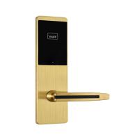 China 4 Colors Options Zinc Alloy Hotel Smart Door Locks with Swipe Card and Mechanical Key for sale