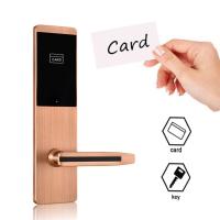 China Zinc Alloy Key Card Door Locks 4 Colors Optional With CE FCC Certification for sale