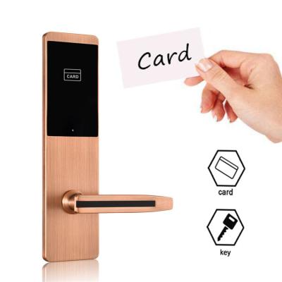 China Zinc Alloy Key Card Door Locks 4 Colors Optional With CE FCC Certification for sale