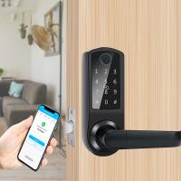 China FCC Smart Keypad Door Lock Wifi 180mm Safe Digital Fingerprint for sale