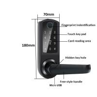 China Fingerprint Electronic Keypad Main Door Lock Digital Lock App for sale
