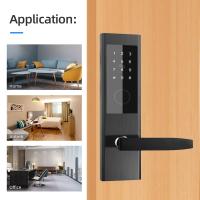 China TTlock App Controlled Keyless Digital Door Lock Apartment Smart Door Locks for sale