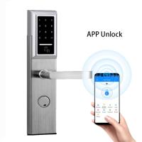 China SUS304 Electronic Keyless Door Locks 350×78mm Smart Password DC6V for sale