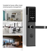 China High Security Stainless Steel TTlock App Smart Keypad Door Lock for Apartment office for sale