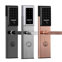 China 0.1S TTlock App Smart Keypad Door Lock Swipe Card 48mm Thickness for sale
