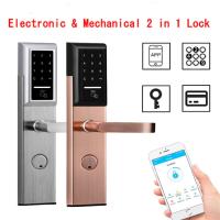 China 350×78mm Intelligent Door Lock 0.1S SS With Smart TTLock APP for sale