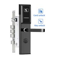China Black Color Safety Stainless Steel Material Hotel Electronic Locks with Free Management Software for sale
