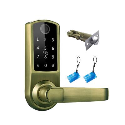 China BLE TTLock App Controlled Door Lock 4xAA Batteries RFID Keyless Entry for sale