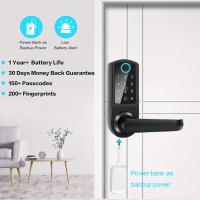 China Anti Theft Smart Fingerprint Door Lock With CE FCC Certification for sale