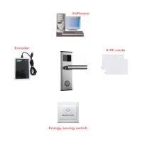 China Cerradura Hotel Door Security Locks 1.5V Alkaline MF1 Card Smart Door Locks for sale