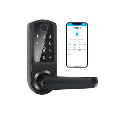 China Keyless Deadbolt Smart Fingerprint Door Lock 150 Passcodes Alkaline Battery for sale