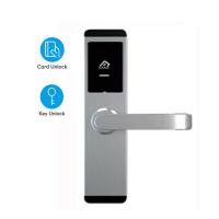 China Hotel RFID Card Door Lock Black / Silver Zinc Alloy With Free Software for sale