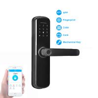 China Digital Biometric Keyless Smart Fingerprint Door Lock Wifi BLE For Home for sale