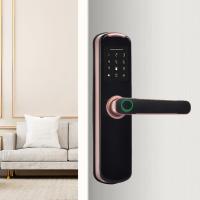 China Intelligent Digital Keypad Door Lock Aluminium Alloy With Fingerprint for sale