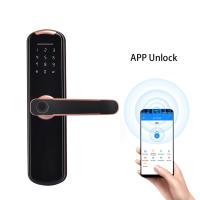 China ROHS Apartment Smart Door Lock DC6V Wifi Fingerprint Digital Keypad Lock for sale