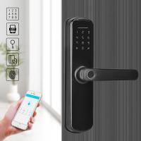 China ROHS Apartment Smart Door Lock DC6V Wifi Fingerprint Digital Keypad Lock for sale