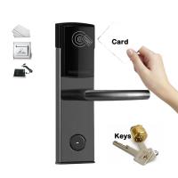 China Stainless Steel Hotel Keyless Locks DC6V RFID Card Smart Locks 4AA Alkaline for sale