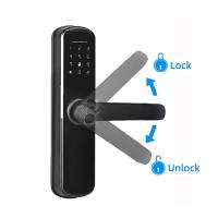 China Intelligent Digital Keypad Door Lock Aluminium Alloy With Fingerprint for sale
