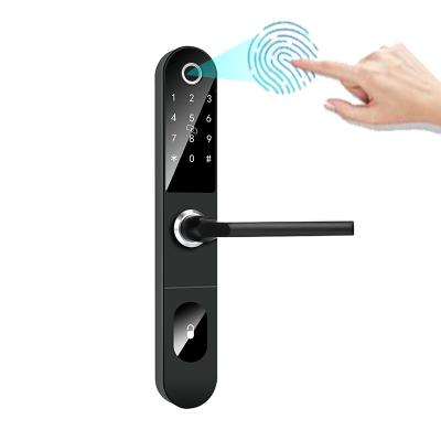 China Bedroom WIFI Electronic Smart Door Locks 25uA 150mA APP Fingerprint for sale